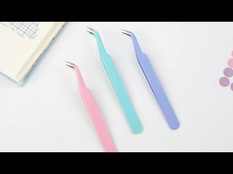 DIY sticker tweezer / homemade tweezer - YouTube