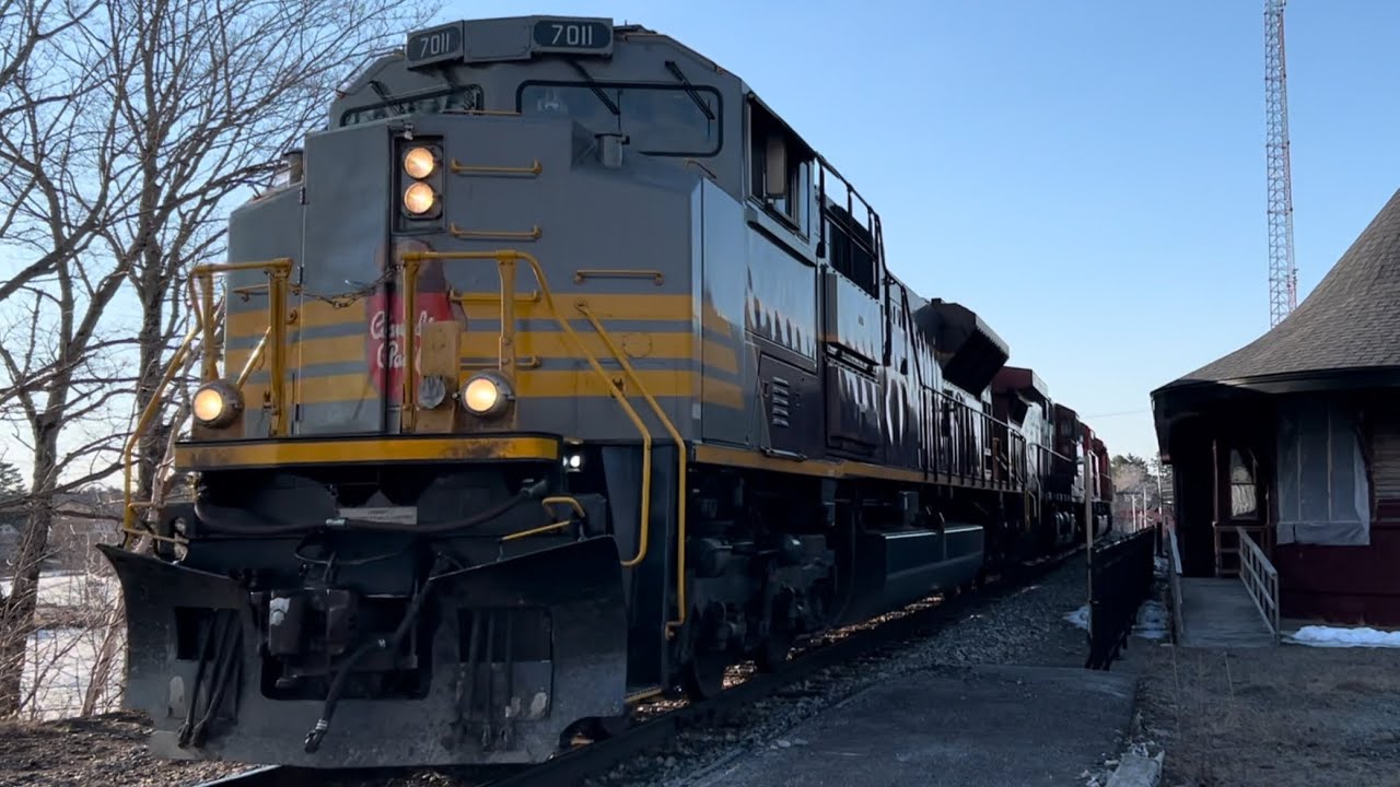 Moments Before Disaster - CPKC 121 with CP 7011 Chase From Greenville to Moosehead, ME on 4/15 ...