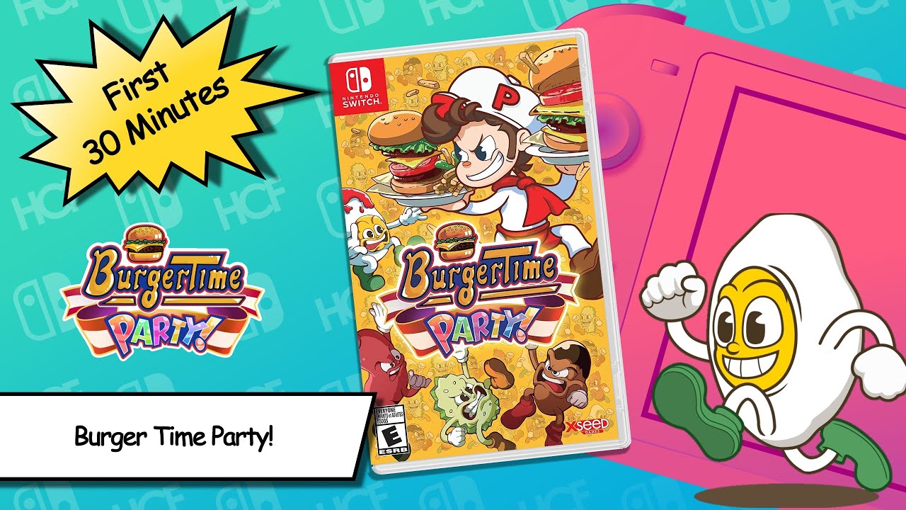 Burger Time Party! | First 30 Minutes | Nintendo Switch Gameplay - YouTube
