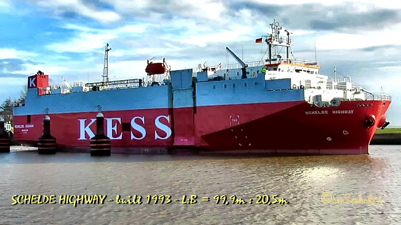 Schelde Highway H9DC IMO 9065405 Emden Autotransporter Car Carrier ...