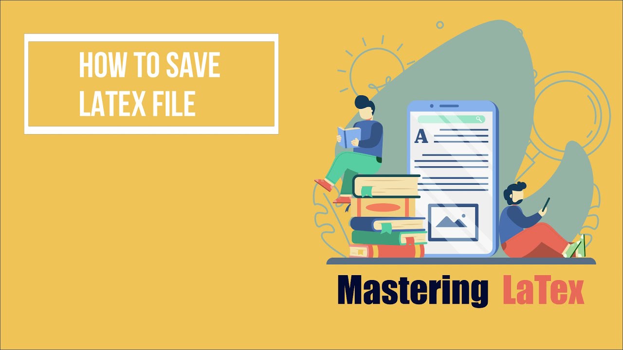 How to save Latex File - YouTube