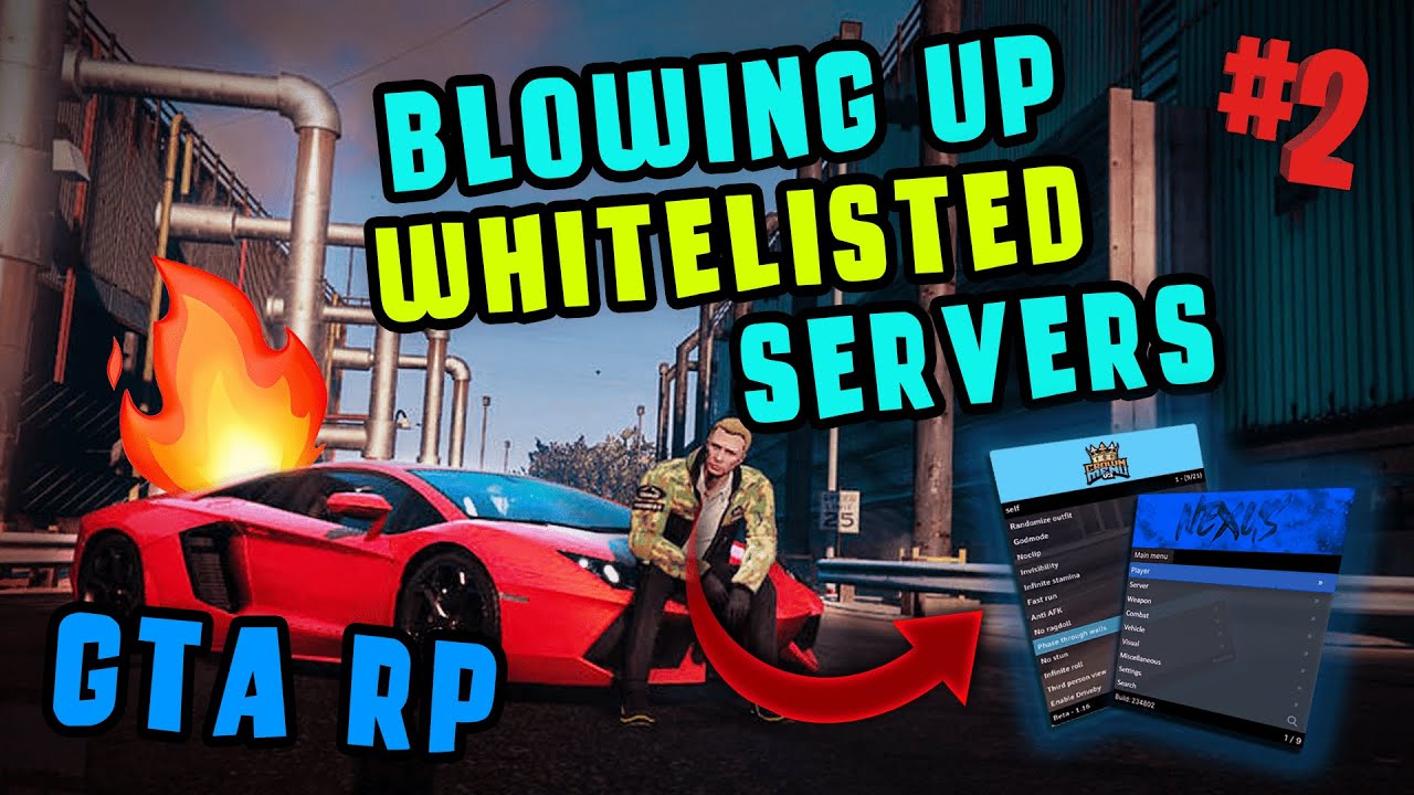 BLOWING UP WHITELISTED SERVER WITH MOD MENU GTA RP (EP 2) - YouTube