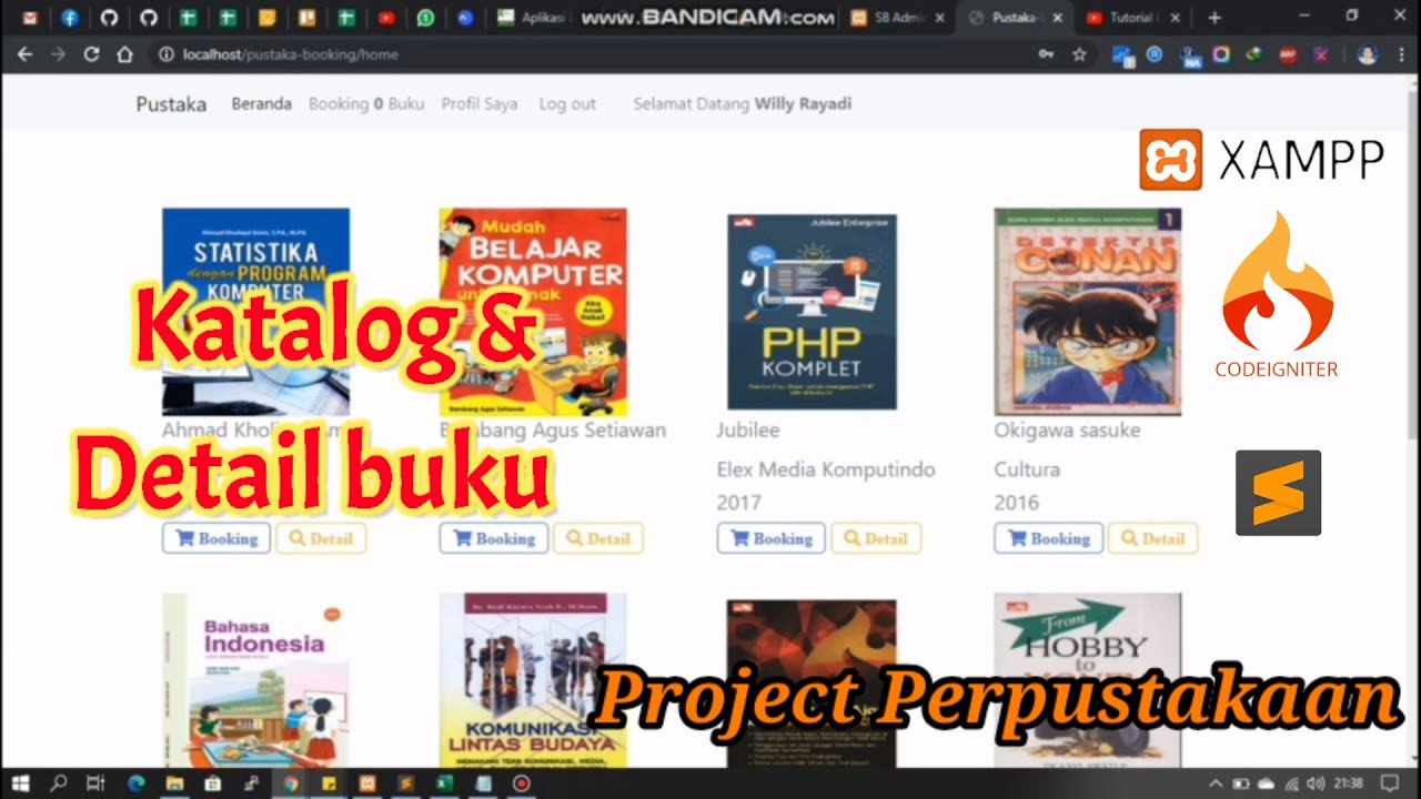 PROJECT PUSTAKA BOOKING | WEB PROGRAMMING III - YouTube