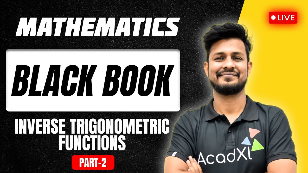 Inverse Trigonometric Functions | Black Book Solutions | Part-2 | Shan ...