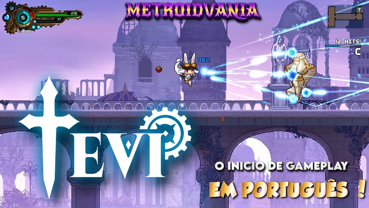 Metroidvania Bullet Hell " TEVI " O Inicio De Gameplay Em Português (Pt ...