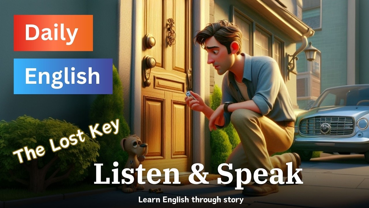 The Lost Key | Learn English through story | Daily conversation | A2 ...
