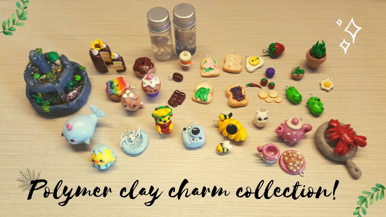 POLYMER CLAY CHARM COLLECTION 2020 - YouTube