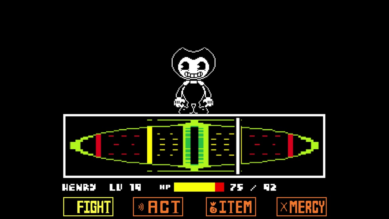 Unitale Bendy戦(undertale x Bendy and the ink machine fangame) - YouTube