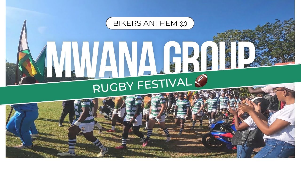 Bikers Anthem At The 2024 Mwana Group Rugby Festival - YouTube