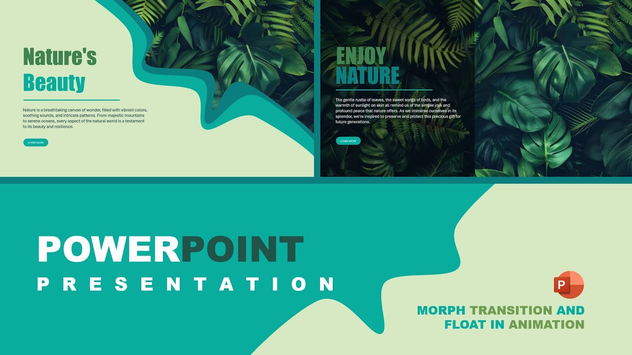Stunning PowerPoint Presentation with Morph Transition and Float in ...