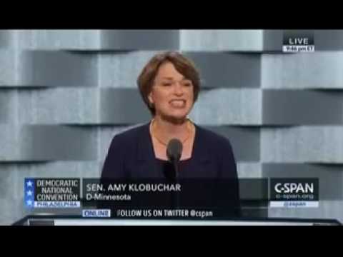 Amy Klobuchar at the DNC - YouTube