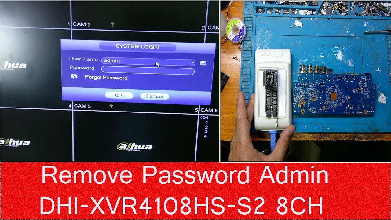 How to Remove Password Protected By DVR Dahua XVR4108HS-S2 8CH - YouTube