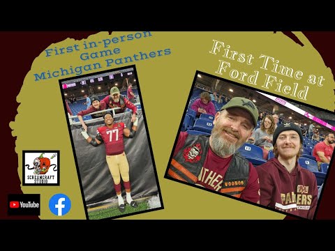 Took son to his first pro football game...Best game ever! - YouTube