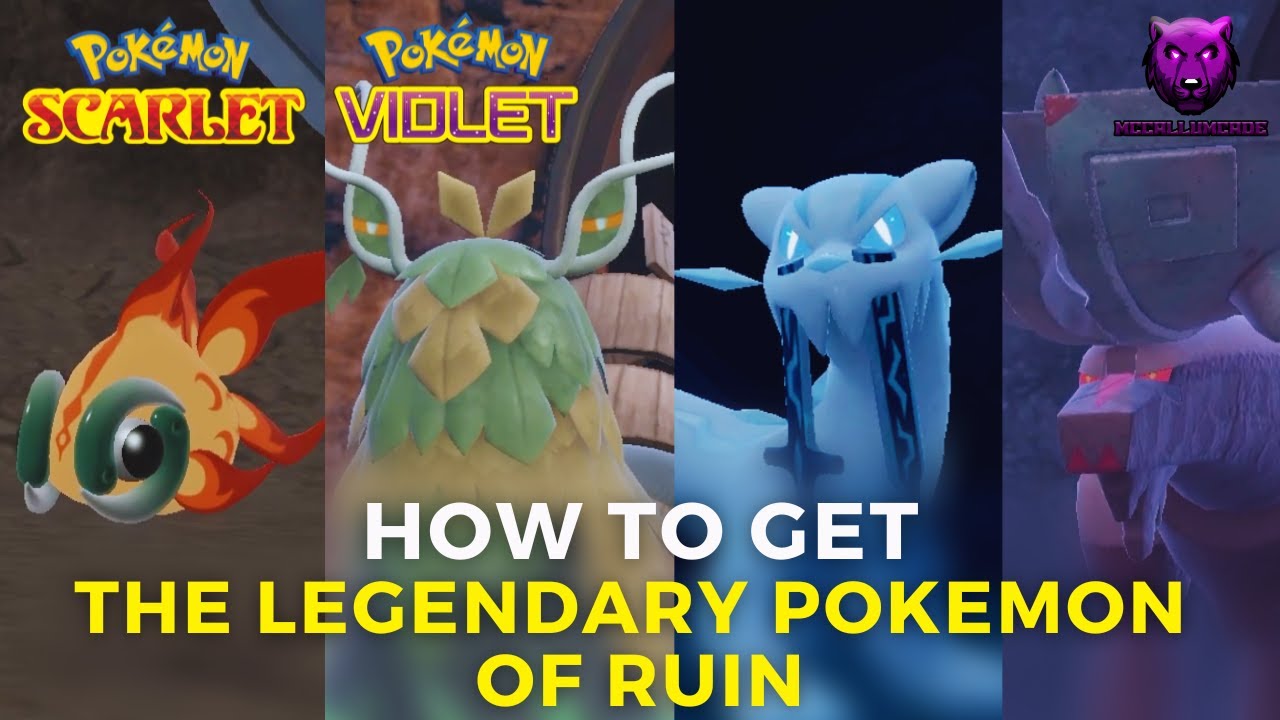All 4 Legendary Pokémon of Ruin in Pokémon Scarlet and Violet - YouTube