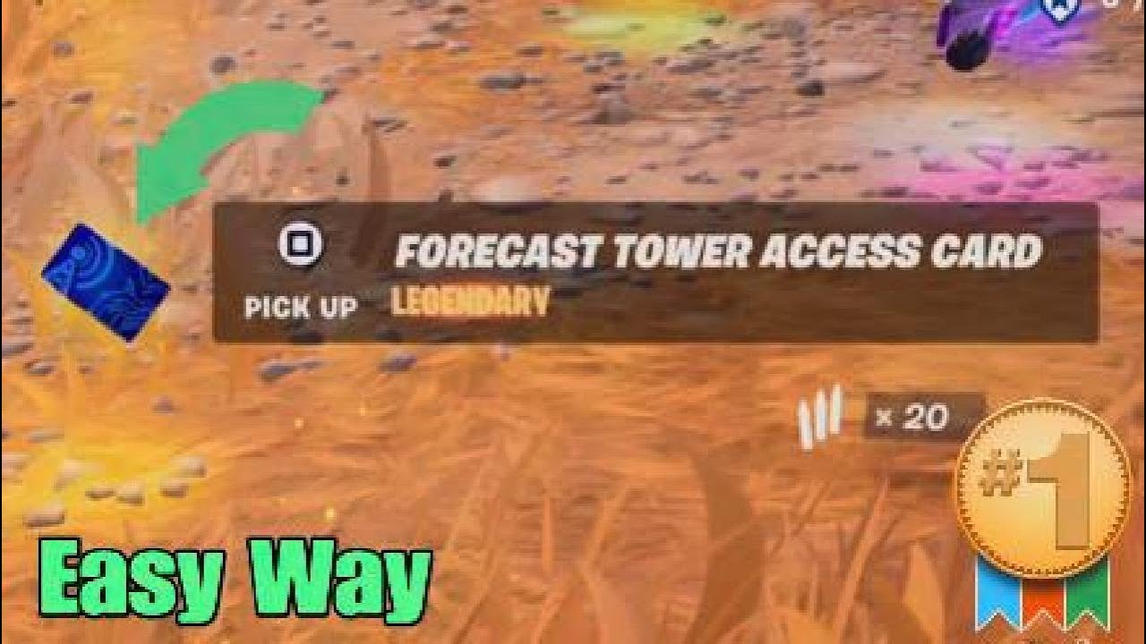 Easily Use a Forecast Tower - Fortnite Diamond in the Raft Quest - YouTube