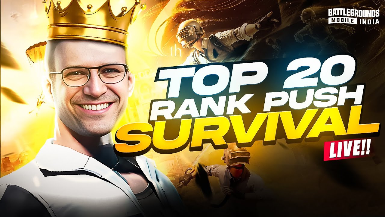 Top 20 RANK PUSH | Mission by VALIPOKKAN & SR BRO’S | #bgmi #bgmilive # ...