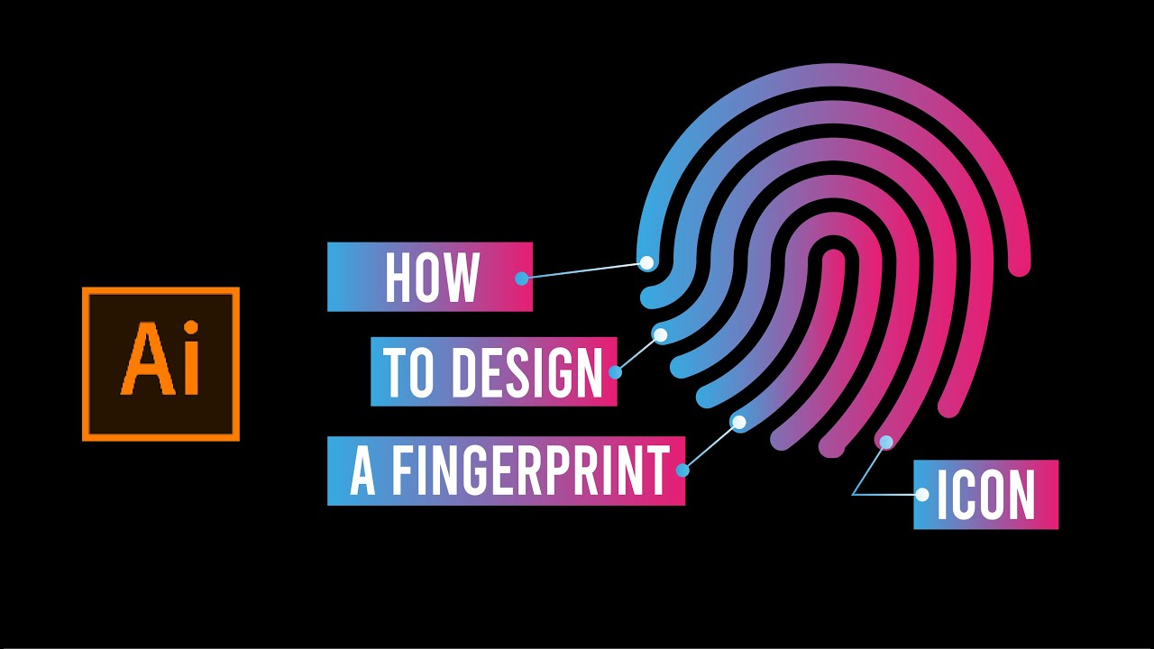 How to Design a Fingerprint Icon in Adobe Illustrator Quick Tutorial ...