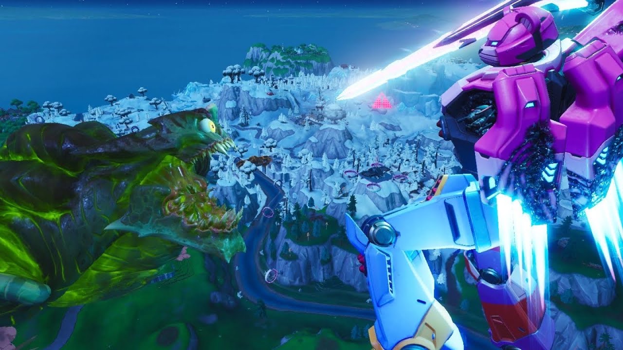 Fortnite: MECH VS MONSTER - YouTube