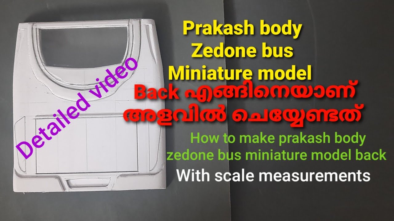 Miniature model making - zedone back side making with scale ...