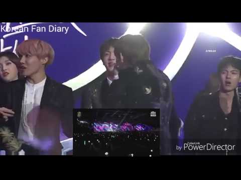 [BTS]Jungkook & V [EXO]Baekhyun [SHINee]Minho reaction Bi Rain - Rainism(Golden Disk Awards 2017)