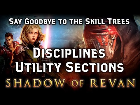 SWTOR Disciplines, Skill Trees, Utility Sections in 3.0 Shadow of Revan Expansion