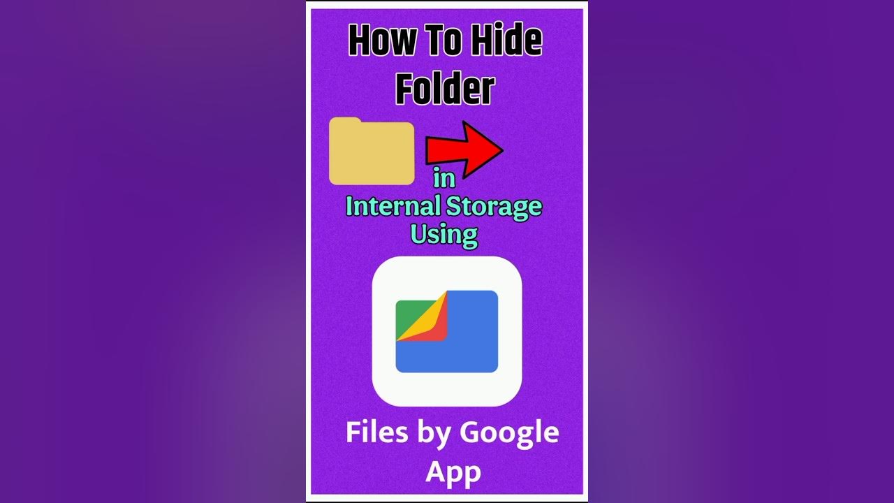How To Hide Folder in Internal Storage Using Files by Google App|Files by Google Tricks#shorts ...