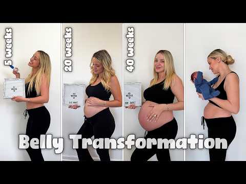 MY SECOND PREGNANCY TRANSFORMATION | Week By Week Belly Growth