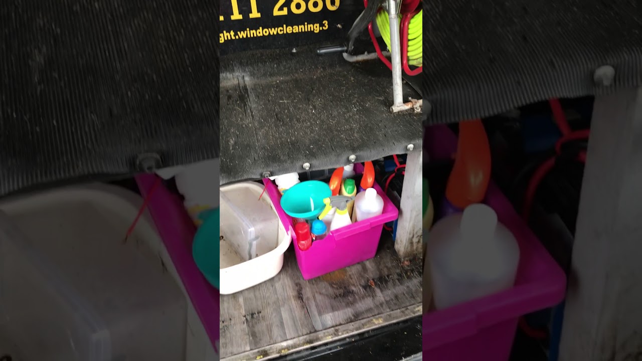 Window cleaning setup, water fed pole van, my van, ShineBright, our ...