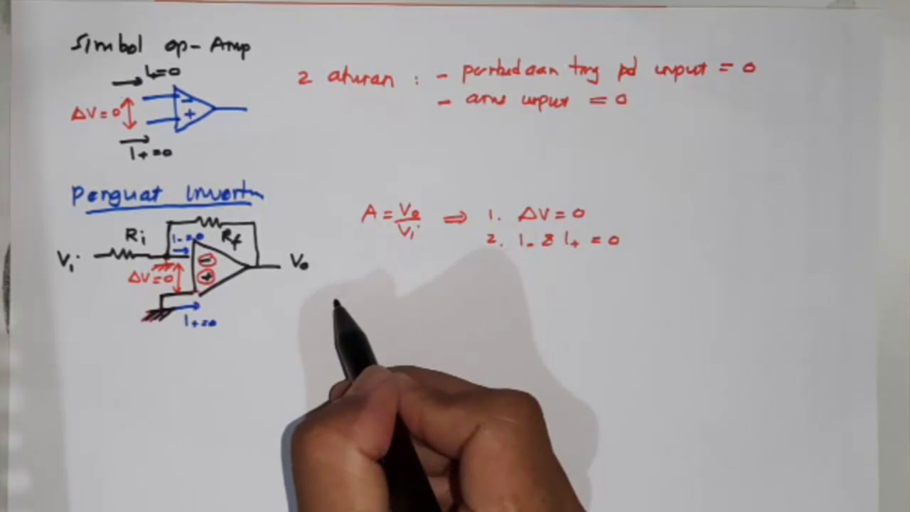 Penguat Inverting Op-Amp - YouTube