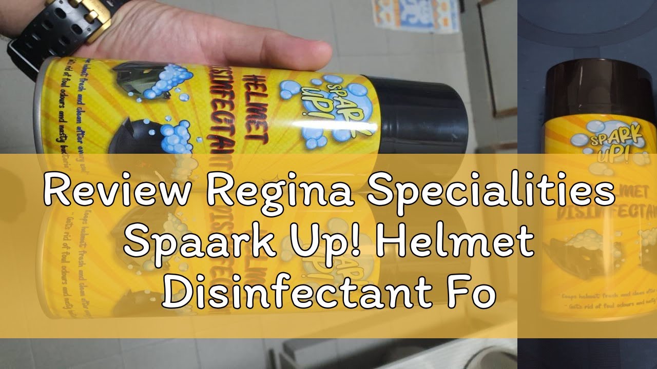 Review Regina Specialities Spaark Up! Helmet Disinfectant Foam Spray ...