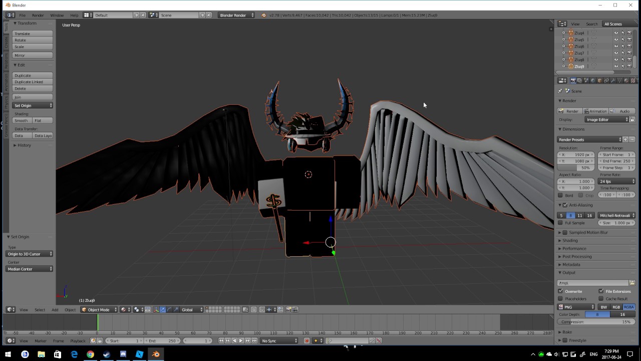 ROBLOX GFX Timelapse Build (Blender) - YouTube