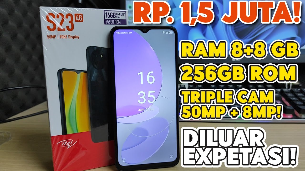 HP Murah Ram Besar dibawah 2 Juta | Itel S23 Review Varian 256 GB Lebih ...