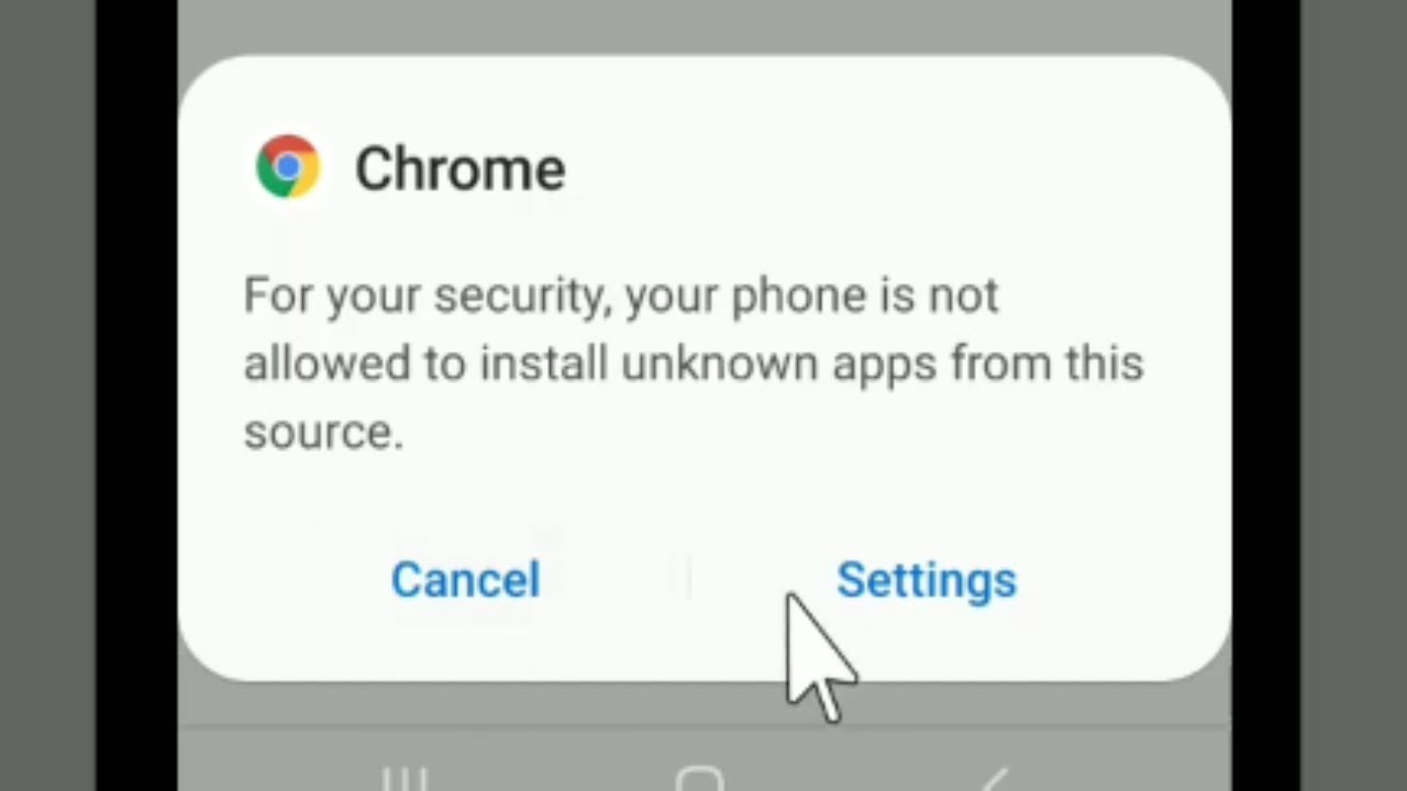 For Your Security Your Phone Is Not Allowed To Install Unknown Apps ...