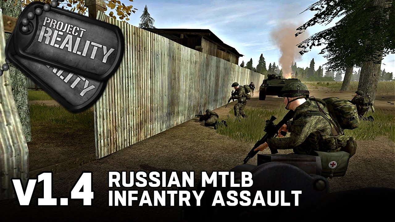 Russian MTLB Infantry Assault - Project Reality v1.4 - YouTube