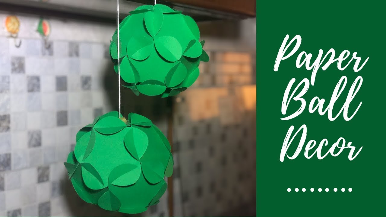 Christmas Ornaments/ Paper Party Ball Instructions / Paper Party ...
