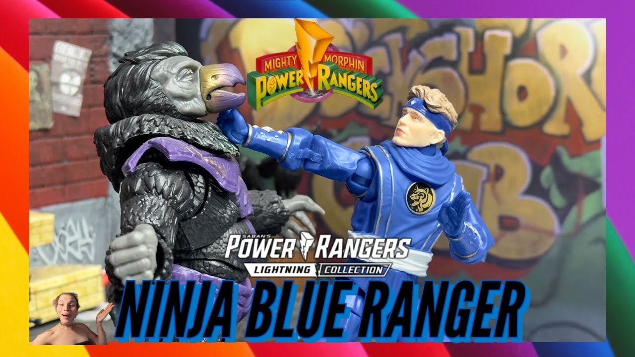 Hasbro Power Rangers Lightning Collection MMPR Ninja Blue Ranger ...