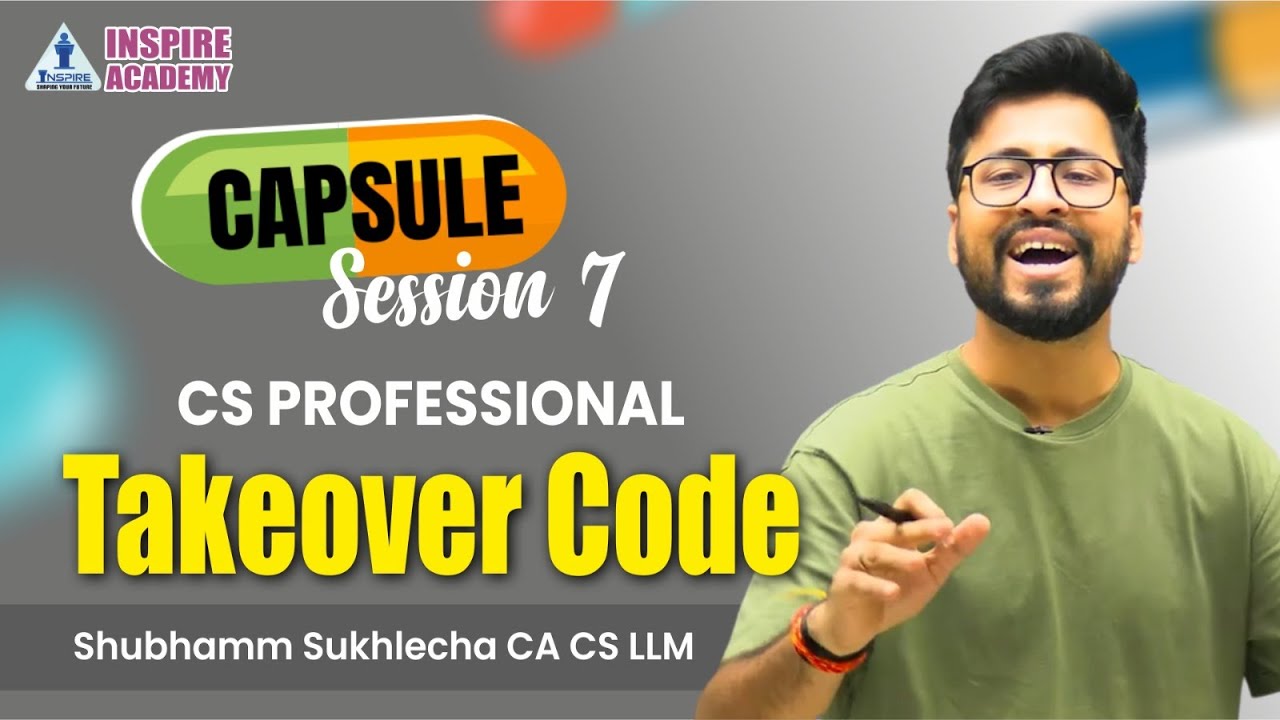 Takeover Code || Capsule session 7 || for CS Professional - YouTube