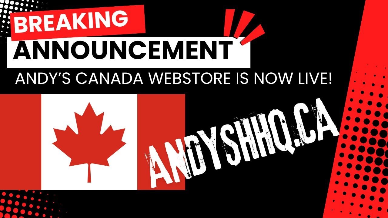 BREAKING NEWS CANADA WEBSTORE IS NOW LIVE ANDYSHHQ.CA - YouTube