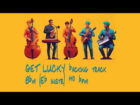 GET LUCKY v2 backing track Bbm (Eb instr) 110 bpm