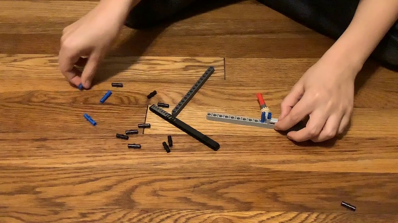 How to make a easy lego technic rubber band launcher - YouTube
