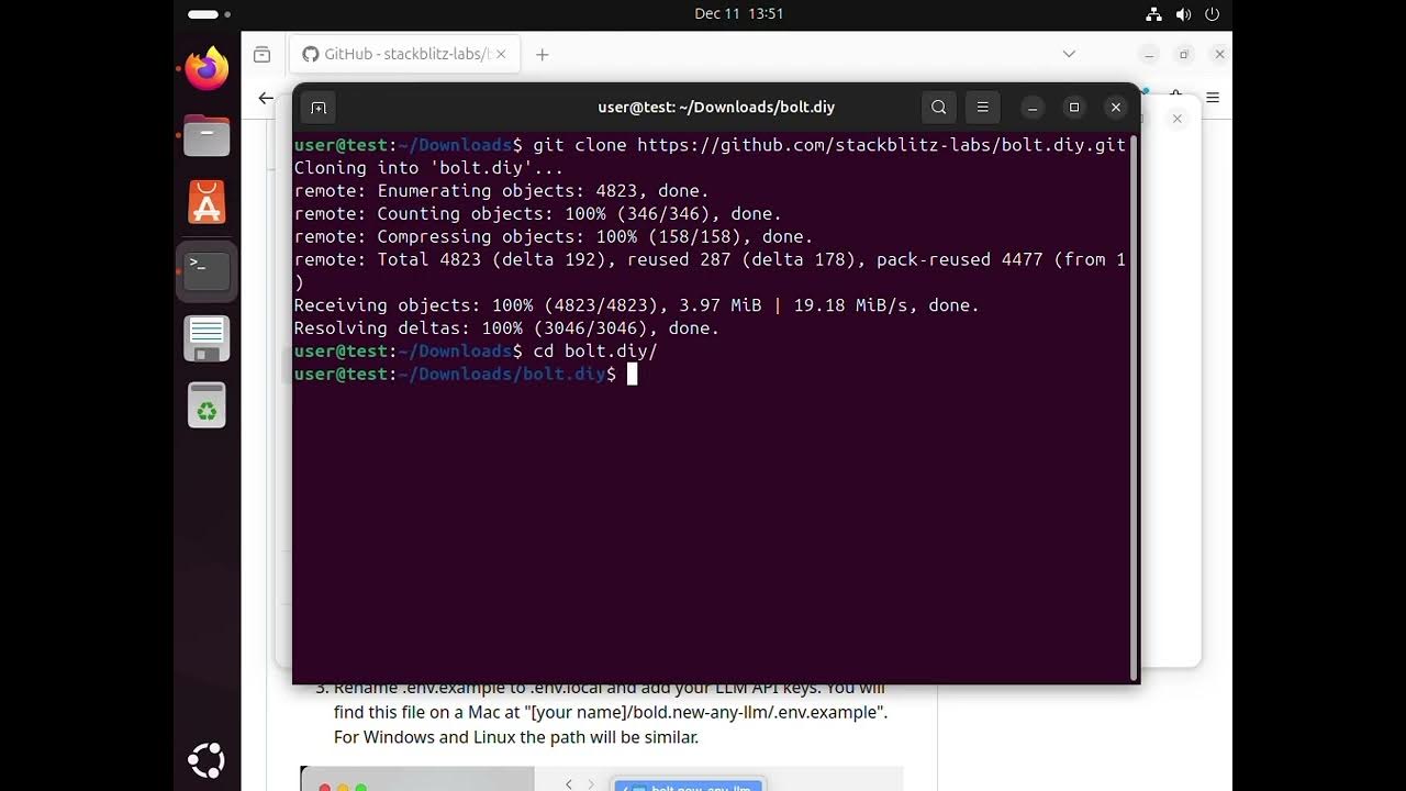 Get bolt.diy running on Ubuntu - YouTube