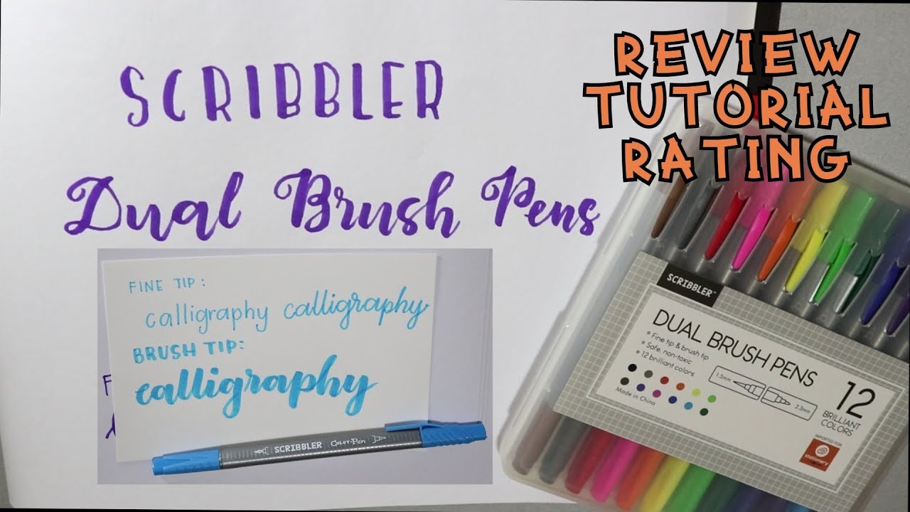 SCRIBBLER DUAL BRUSH PENS - YouTube