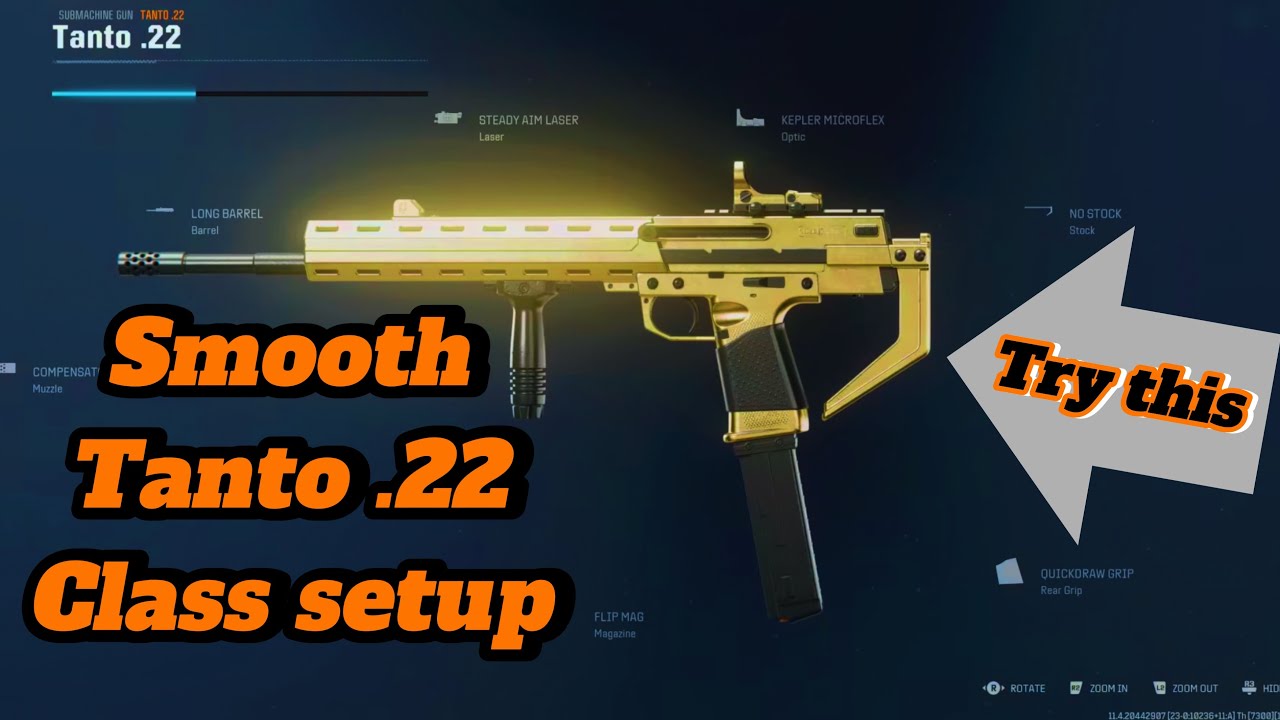 SMOOTH "TANTO .22" CLASS SETUP {CALL OFF DUTY BLACK OPS 6} - YouTube