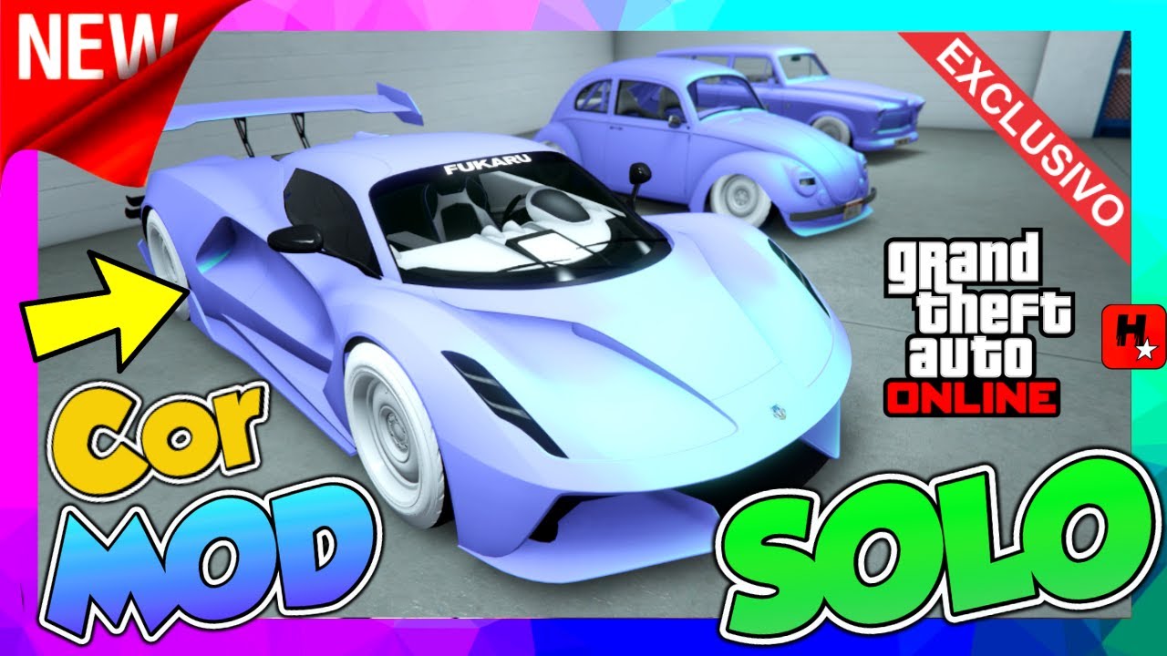 Como Criar a COR MOD INSANA! GTA Online Carro MOD (SOLO) - YouTube