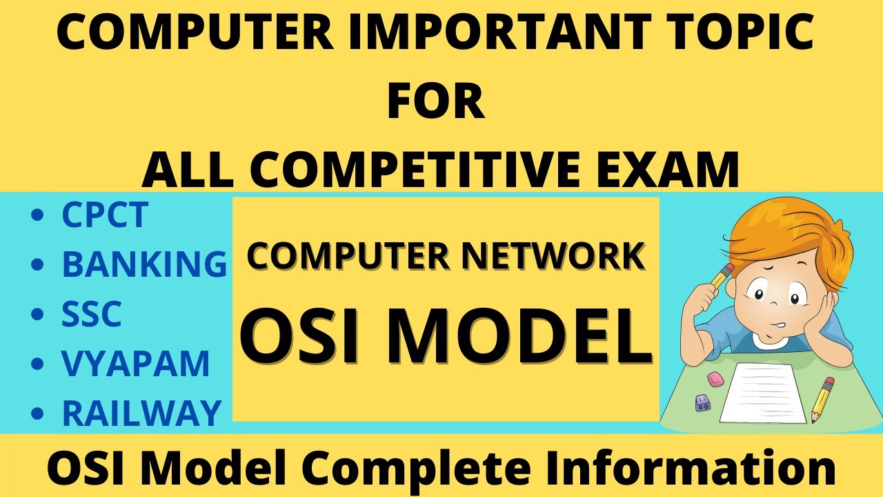 COMPUTER FOR COMPETITIVE EXAM | OSI MODEL | COMPUTER NETWORK OSI MODEL ...
