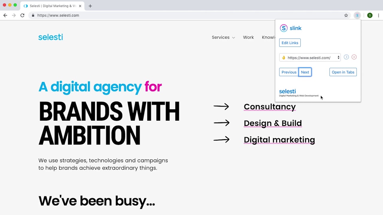 Slink Chrome Plugin Demo - YouTube