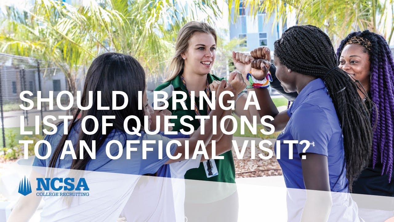 Should I Bring a List of Questions to an Official Visit? - YouTube