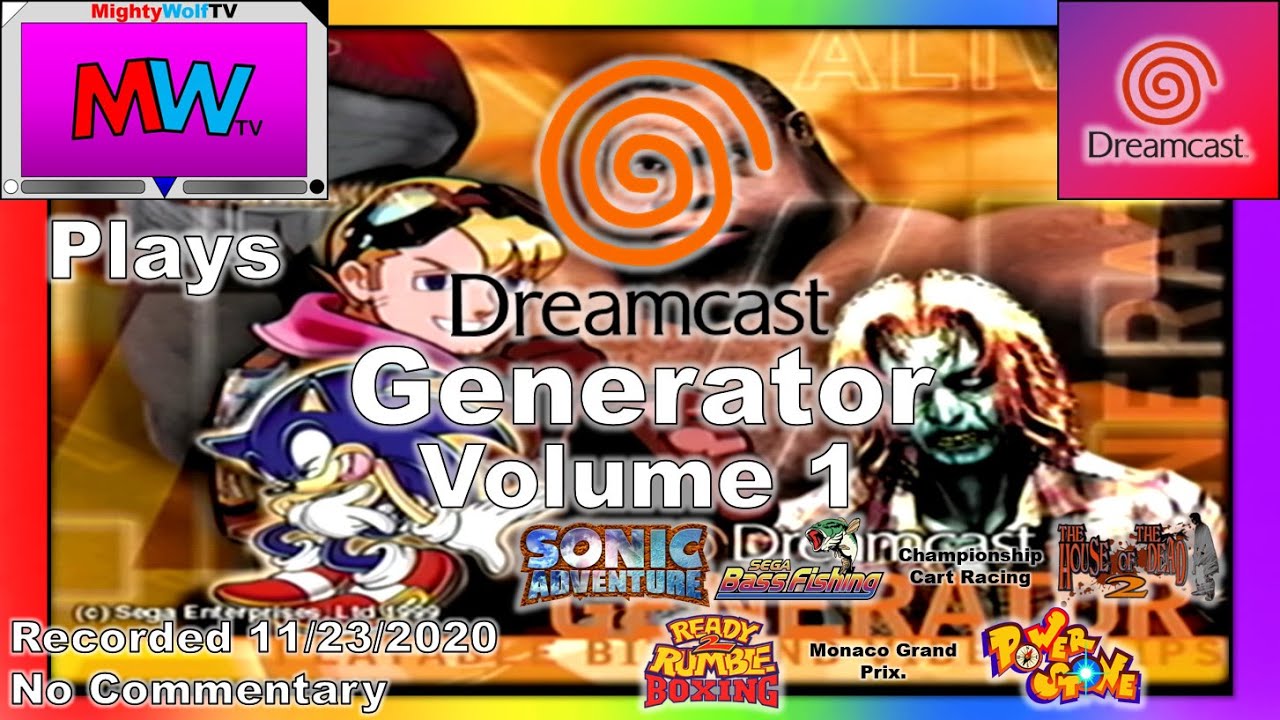 MWTV Plays | Dreamcast Generator (Volume 1) | No Commentary - YouTube