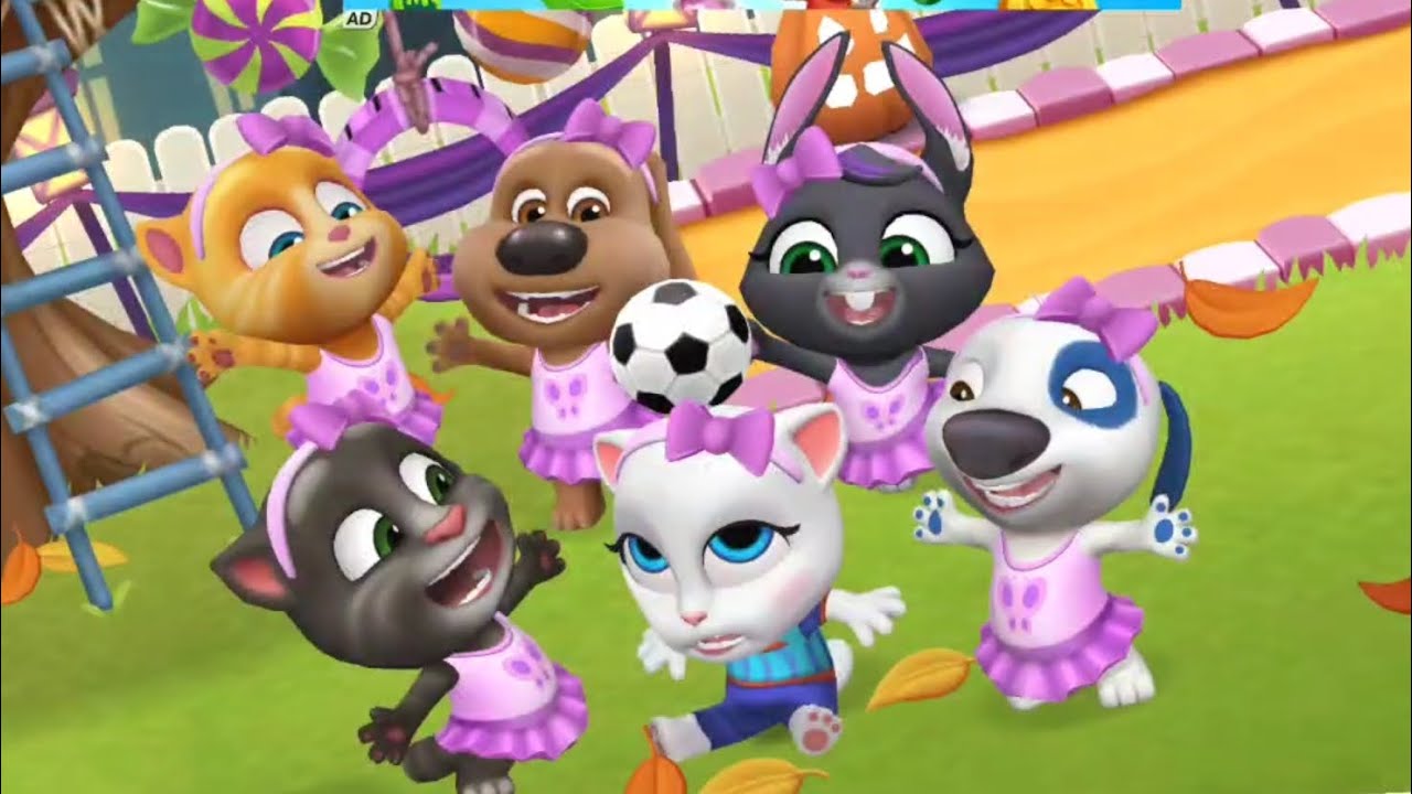 Football Play in My Talking Tom Friends Halloween update Gameplay ...