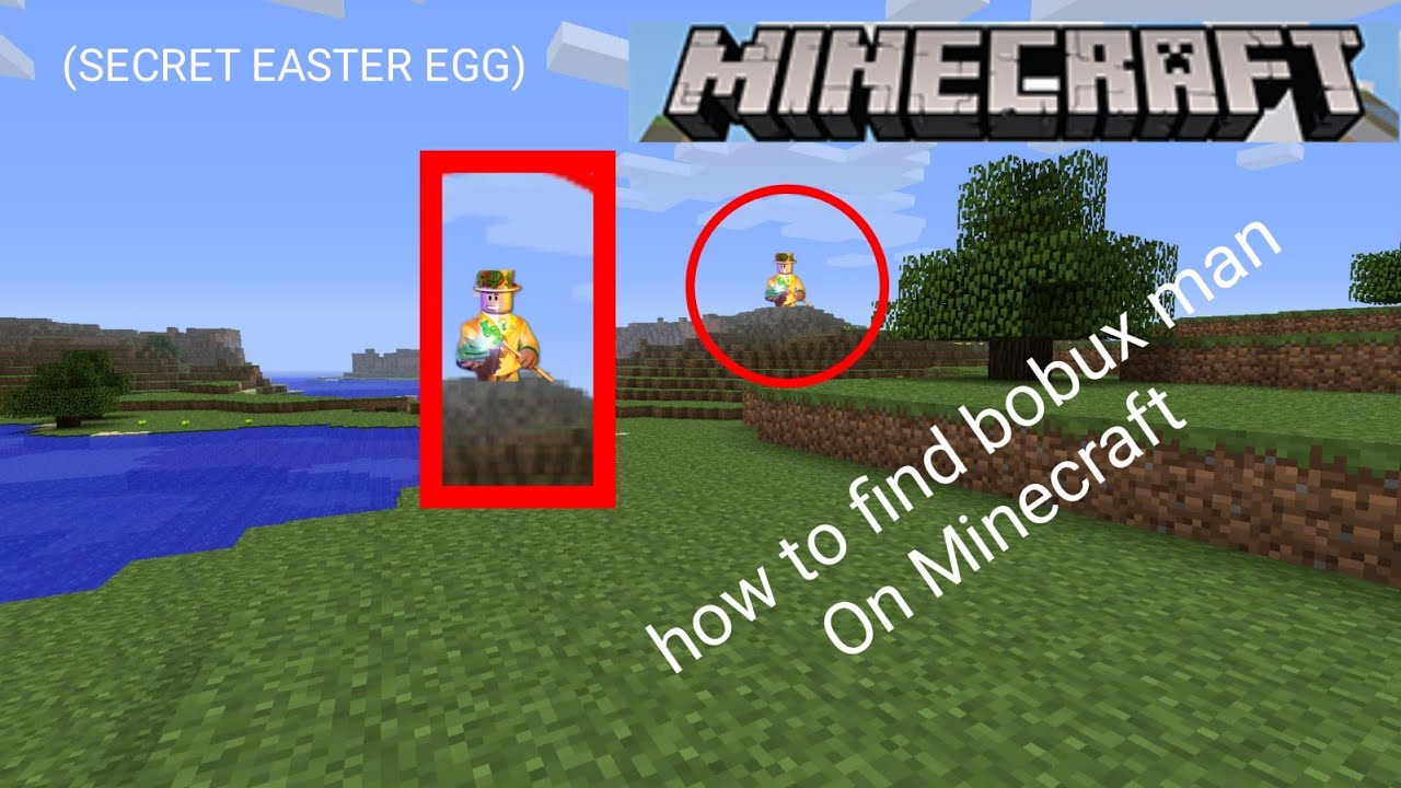 how to find bobux man in minecraft!!11!!! 100% real no fake (New Easter ...